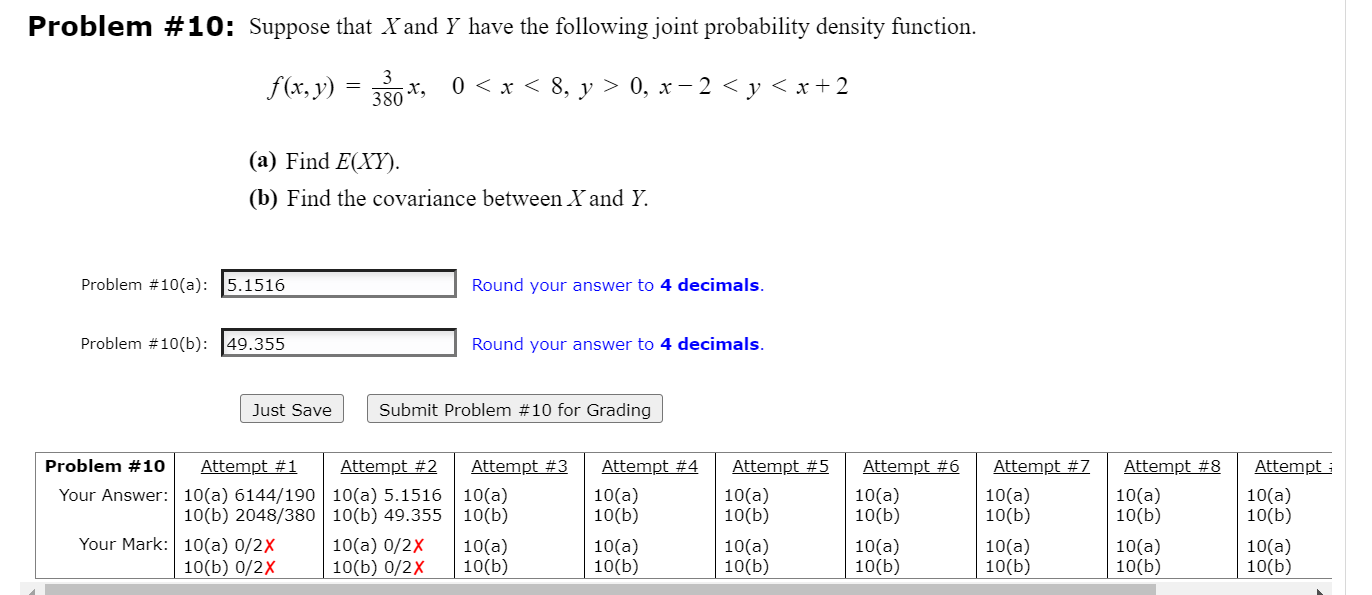 Solved Problem # 10: Suppose that x and Y have the | Chegg.com Solved Problem # 10: Suppose that x and Y have the | Chegg.com