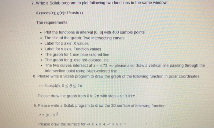 Please use Scilab to complete the assignment below. | Chegg.com Please use Scilab to complete the assignment below. | Chegg.com