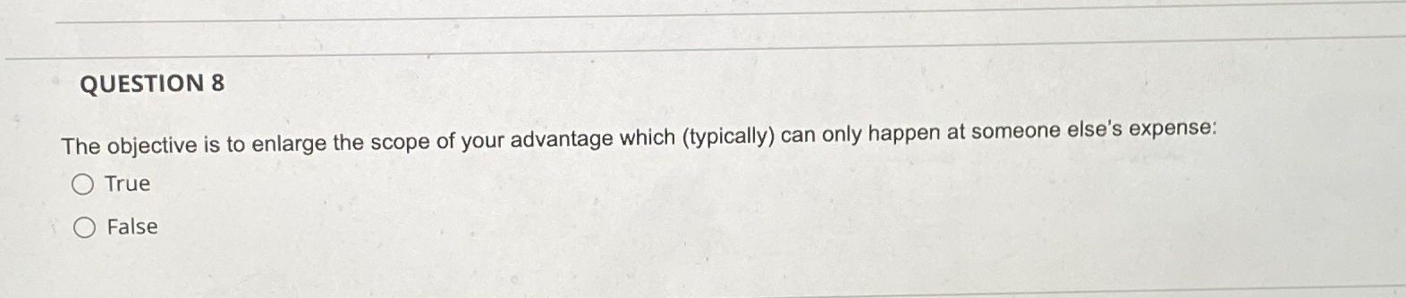 Solved QUESTION 8The objective is to enlarge the scope of | Chegg.com