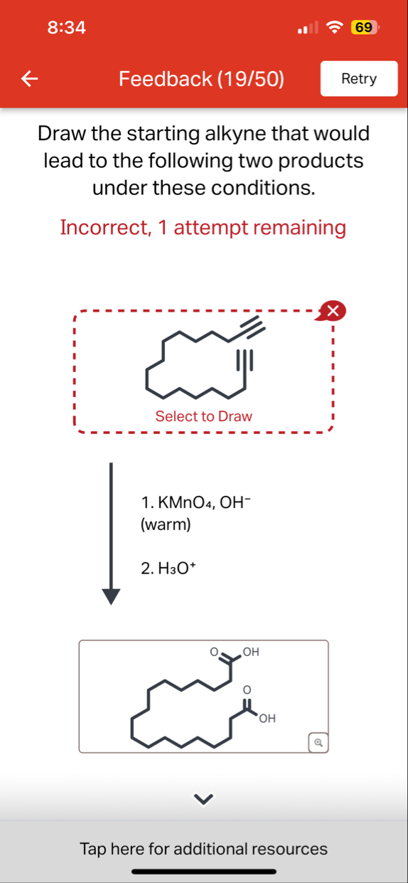 Solved Draw the starting alkyne that would lead to the | Chegg.com