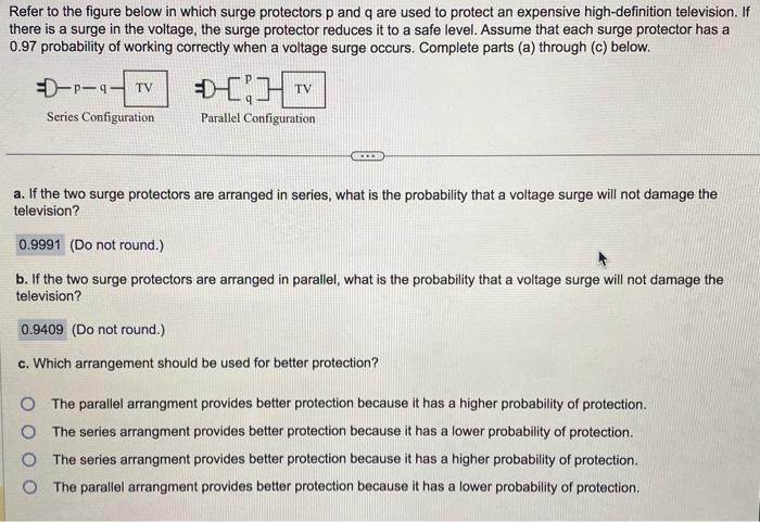 Solved Refer to the figure below in which surge protectors p | Chegg.com