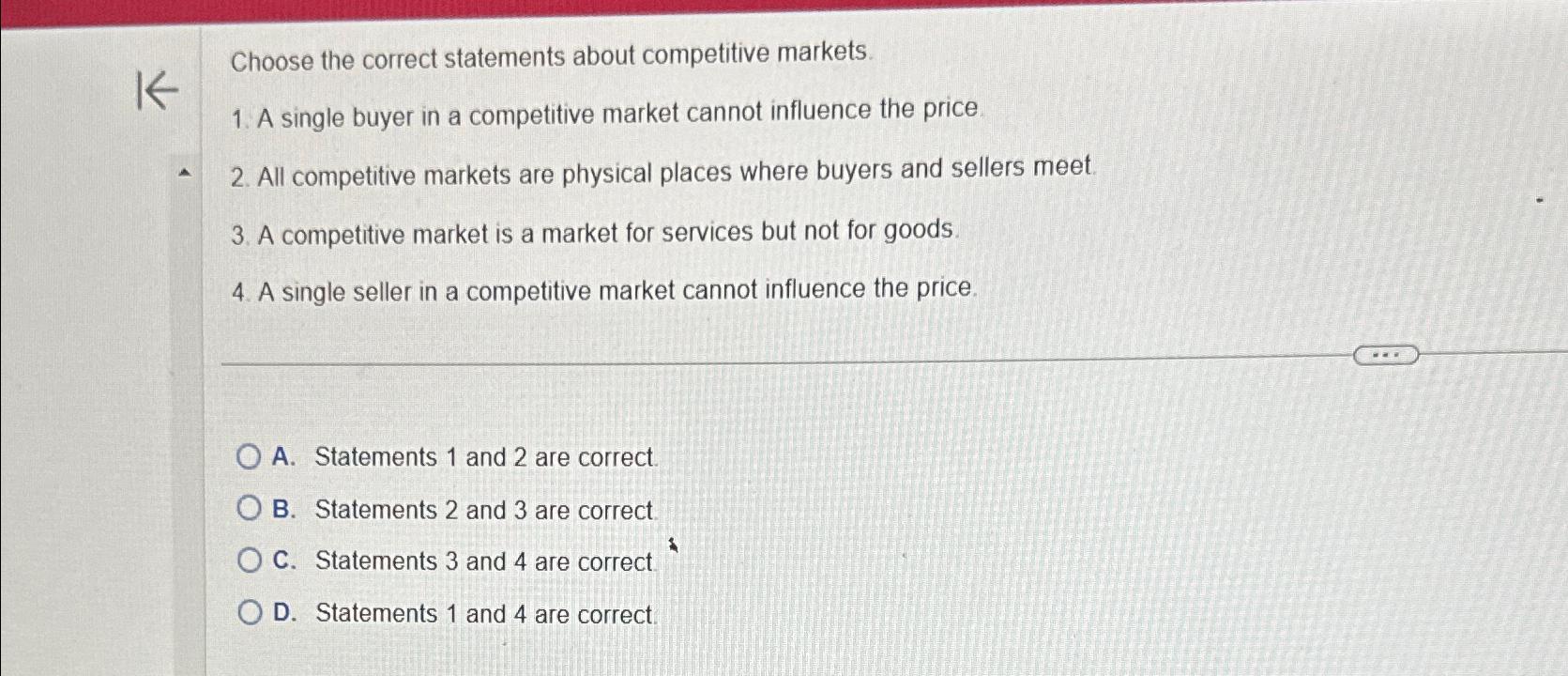 Solved Choose the correct statements about competitive | Chegg.com