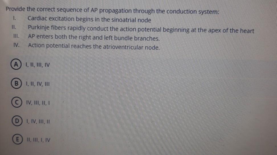 Solved Provide the correct sequence of AP propagation | Chegg.com