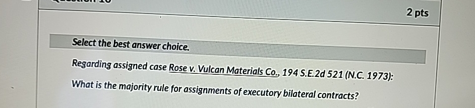 Solved 2 ﻿ptsSelect the best answer choice.Regarding | Chegg.com