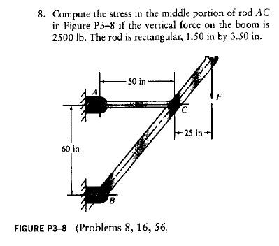 Solved Refer Figure P3-8. Each of the pins at A, B, and C | Chegg.com