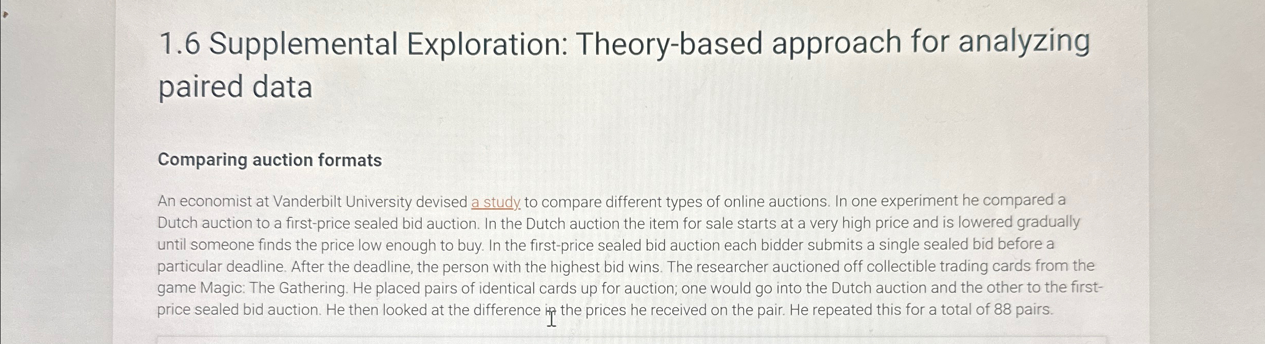 Solved 1.6 ﻿Supplemental Exploration: Theory-based approach | Chegg.com