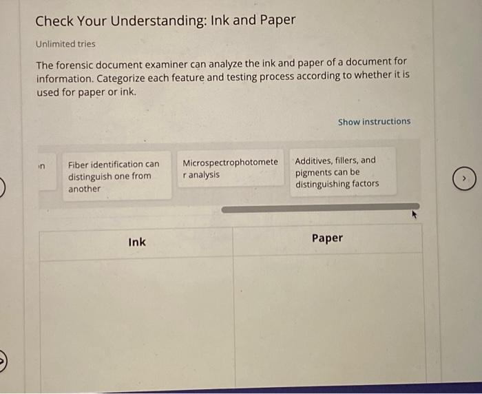 Check Your Understanding: Ink and Paper Unlimited | Chegg.com