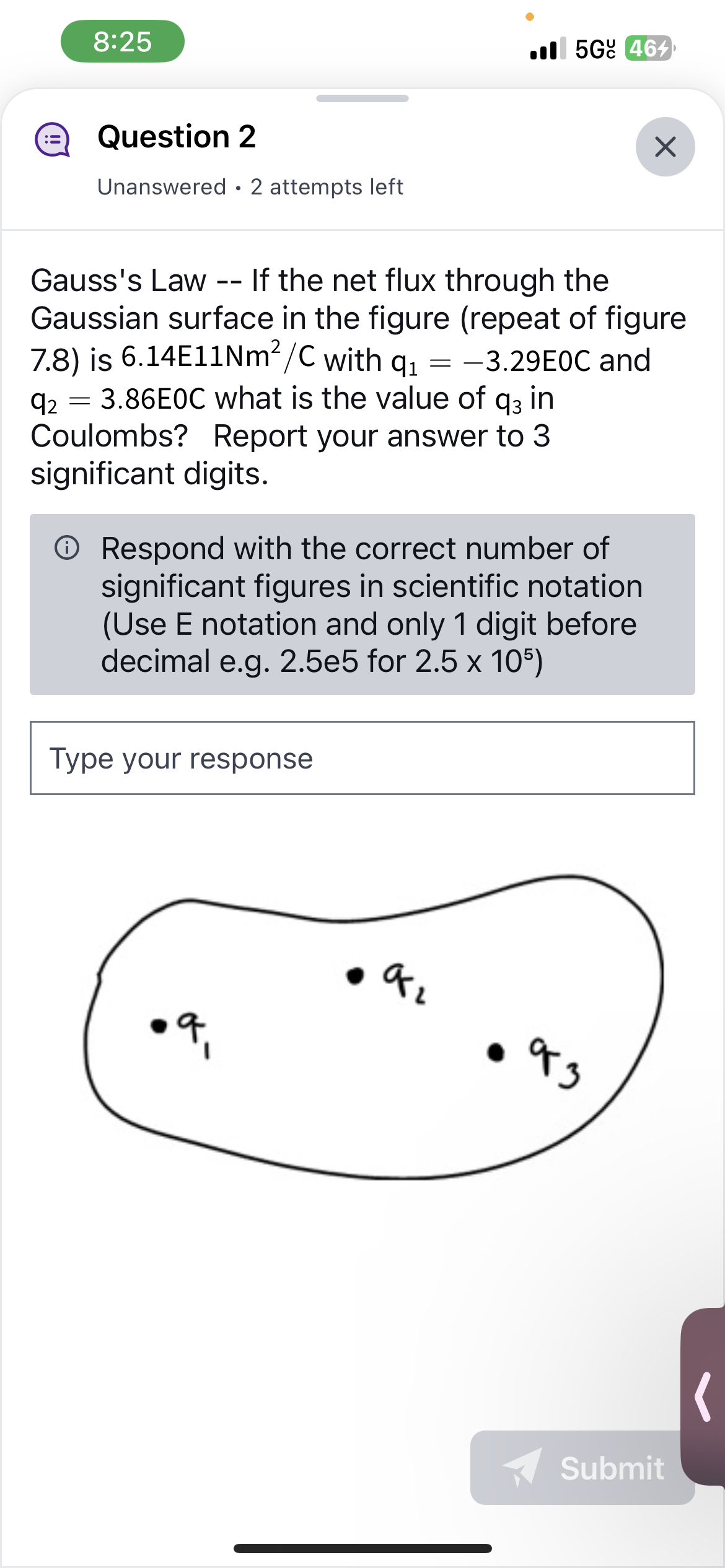 Solved Gauss's Law -- ﻿If the net flux through the Gaussian | Chegg.com