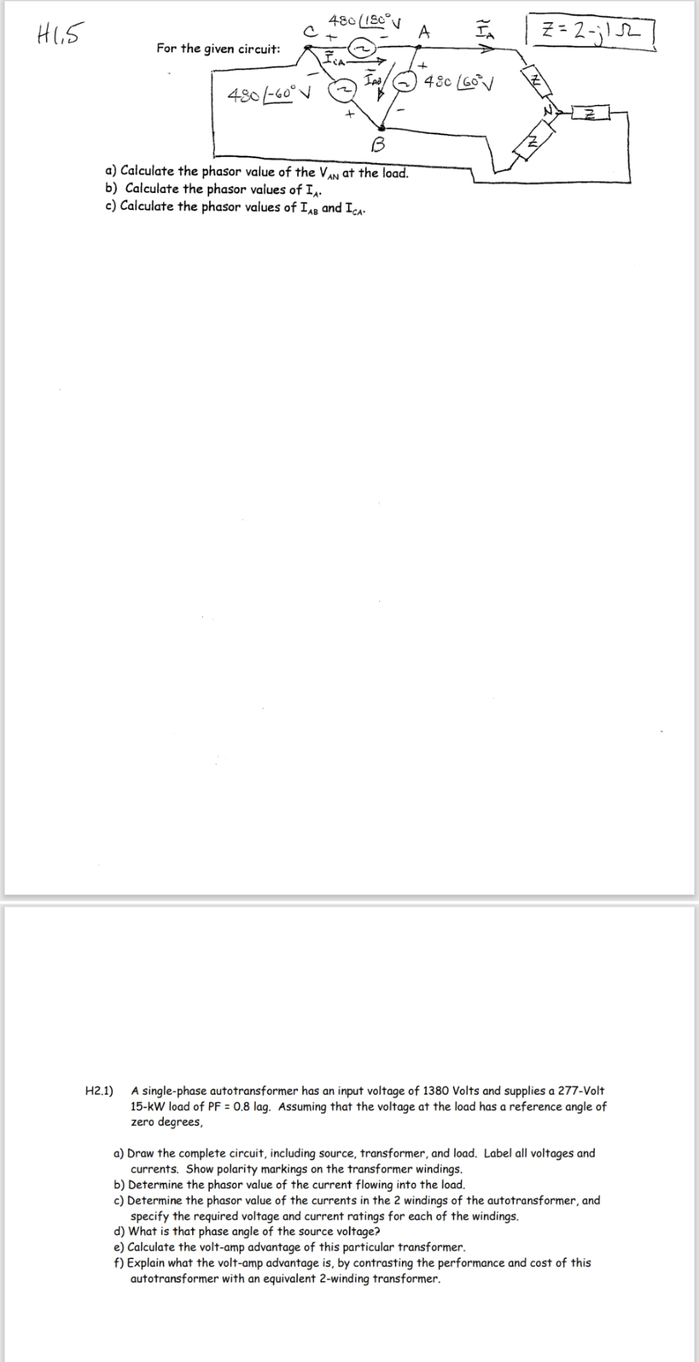 Solved EE 5223 - ﻿Homework #3A - ﻿Due latest Tues Feb | Chegg.com