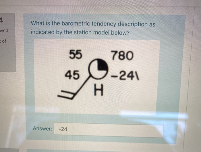 Solved QUIZ What is the air pressure as indicated by the | Chegg.com
