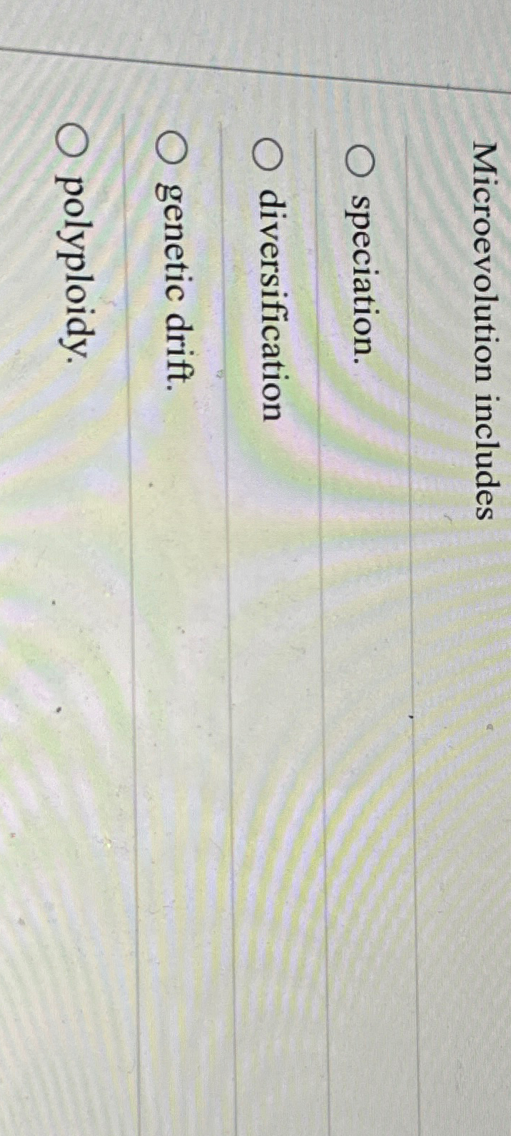 Solved Microevolution | Chegg.com