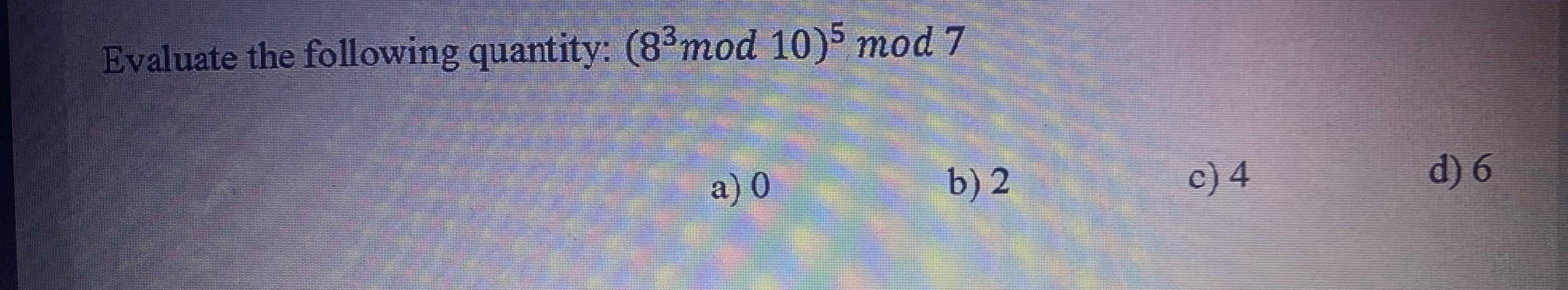Evaluate the following quantity: | Chegg.com
