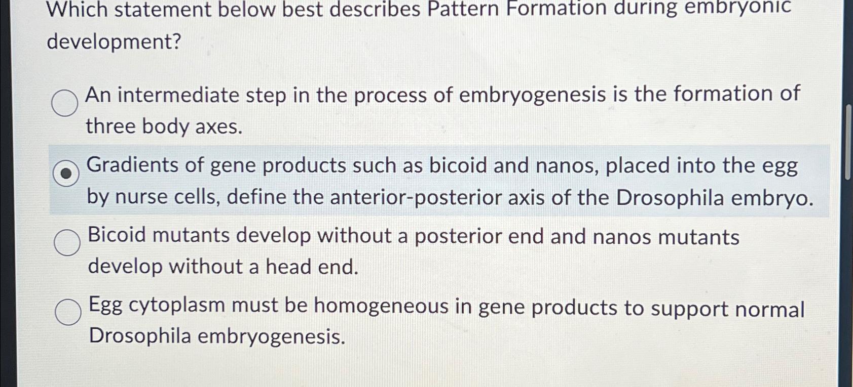 Solved Which statement below best describes Pattern | Chegg.com
