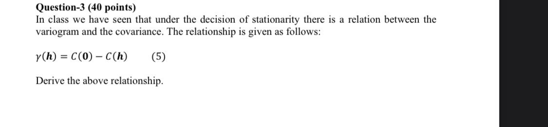 Solved Question-3 (40 points)In class we have seen that | Chegg.com Solved Question-3 (40 points)In class we have seen that | Chegg.com
