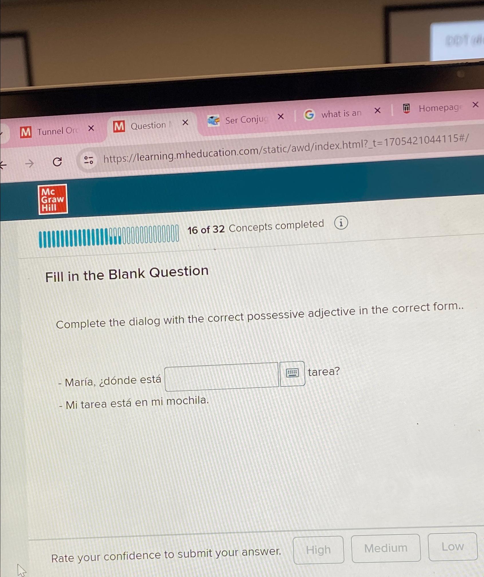 Solved 16 ﻿of 32 ﻿Concepts completed (i)Fill in the Blank | Chegg.com