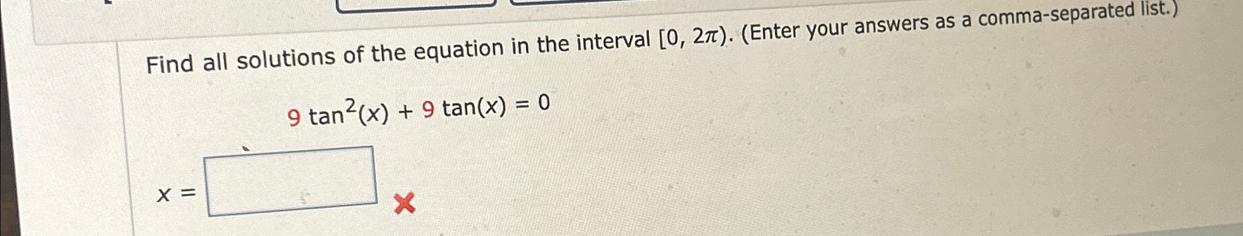 Solved Find all solutions of the equation in the interval | Chegg.com