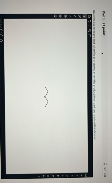 Solved Part 3 (1 ﻿point)See HintDraw the expected product | Chegg.com