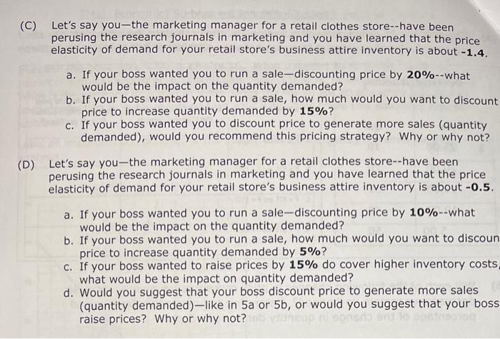 Solved a) consider the following demand schedule, and then | Chegg.com