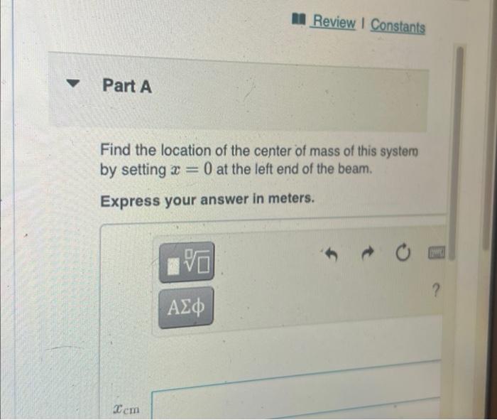 Solved Two small-sized objects are placed on a uniform 9.00 | Chegg.com