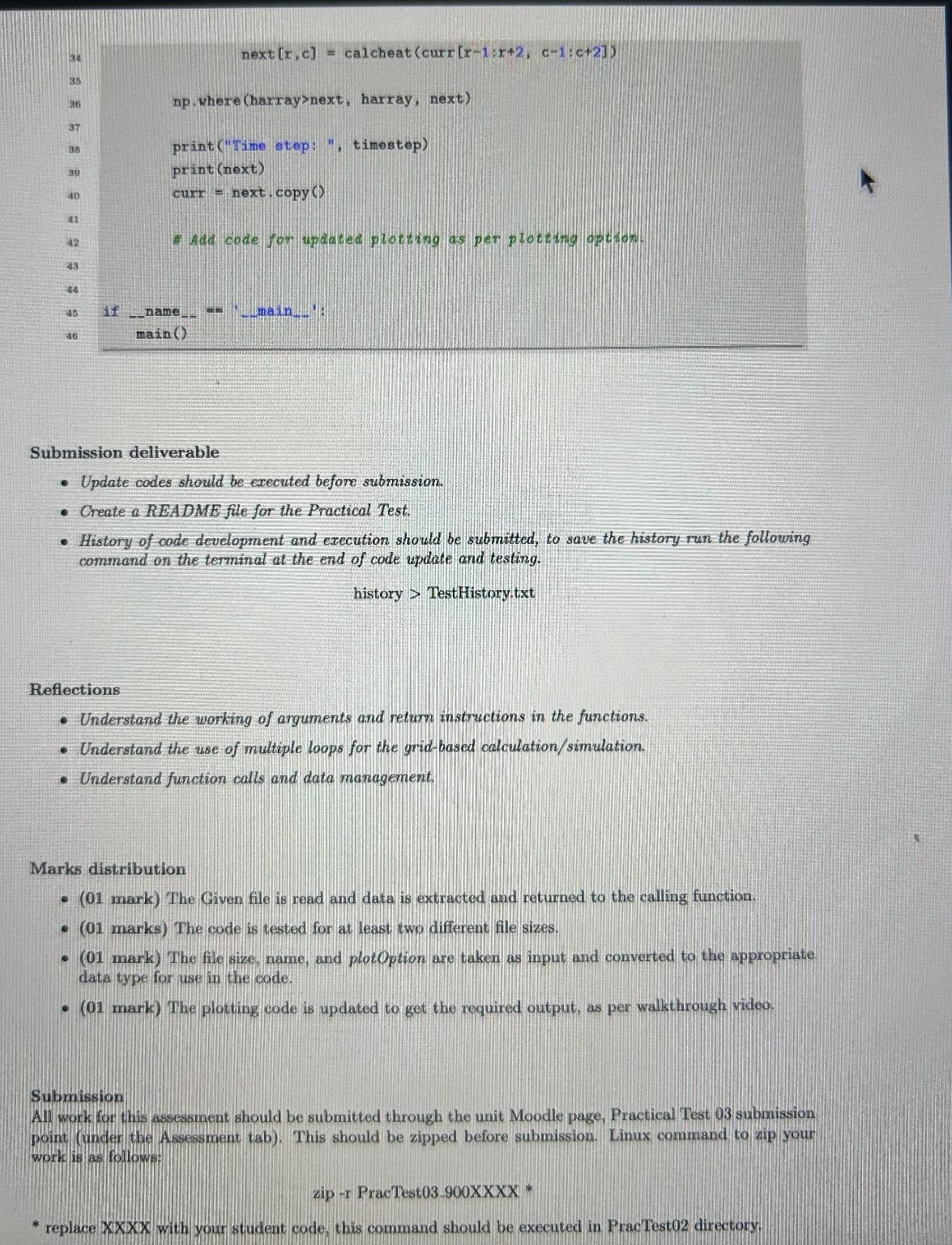 FOP1005 - ﻿Fundamentals of ProgrammingPractical Test | Chegg.com