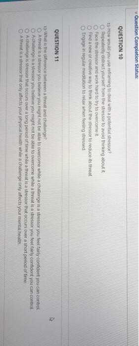 Solved Question Completion Status QUESTION 10 13. How would | Chegg.com