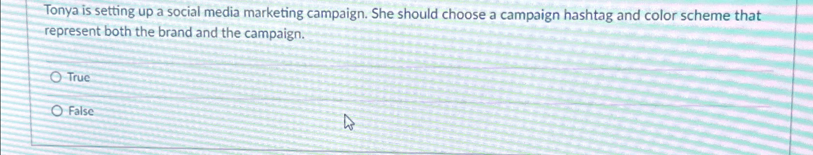 Solved Tonya is setting up a social media marketing | Chegg.com