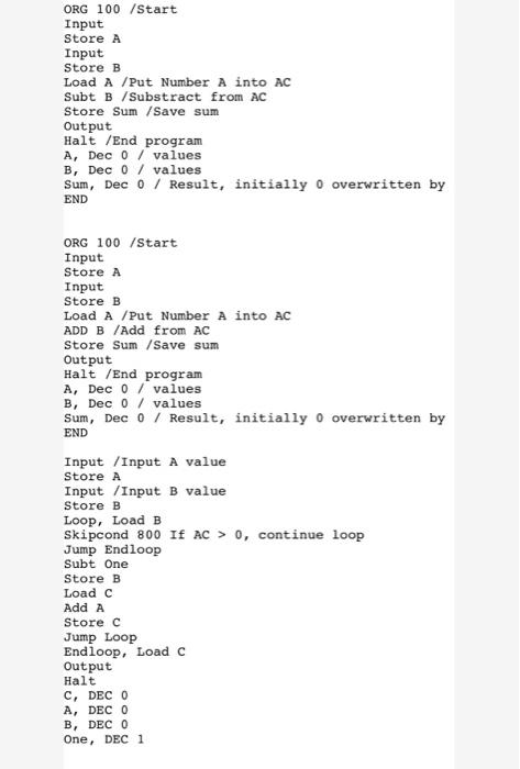 Solved assembly language complet and fix my codes to run the | Chegg.com