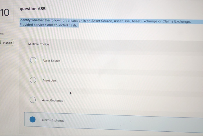Solved question #85 10 Identify whether the following | Chegg.com
