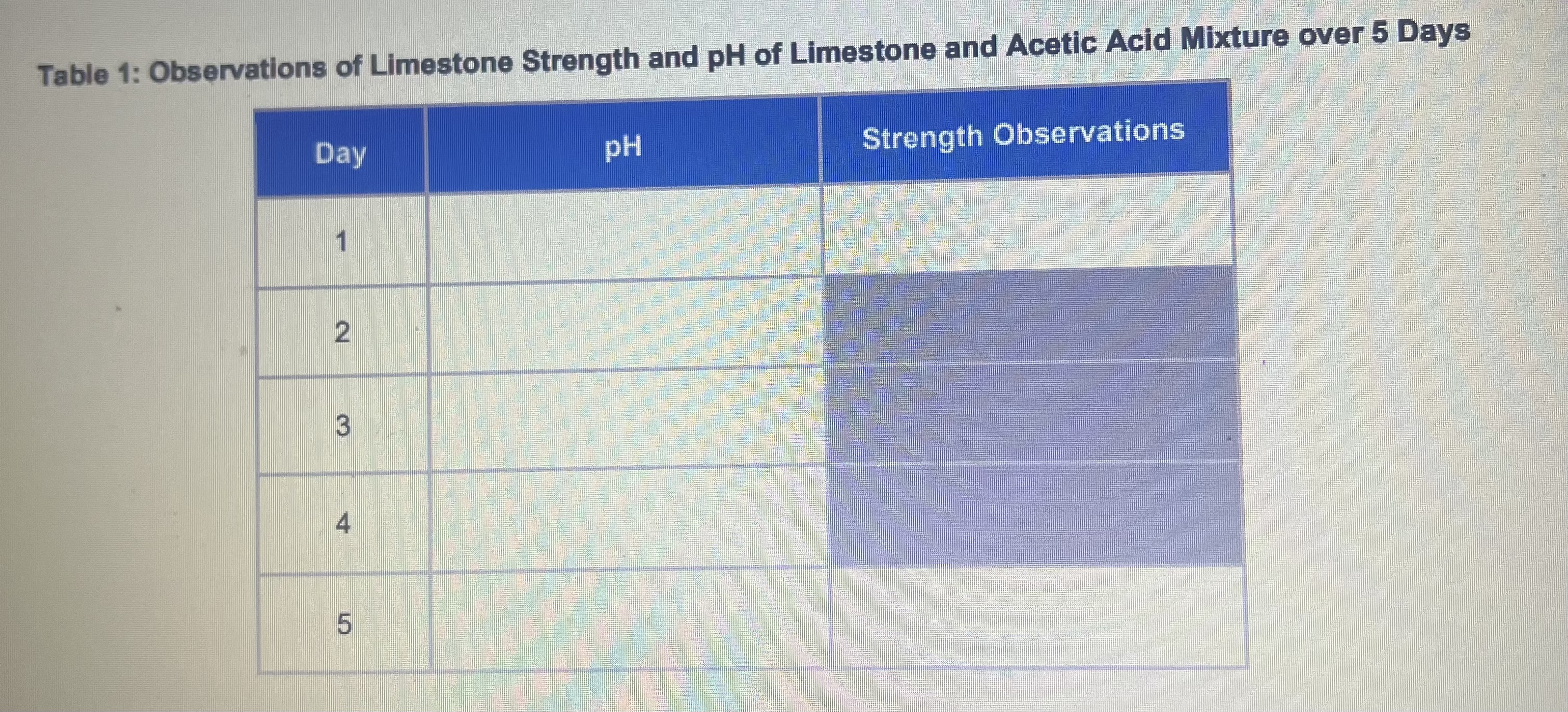 Solved Simulating the effects of ph on bone Table 1: | Chegg.com