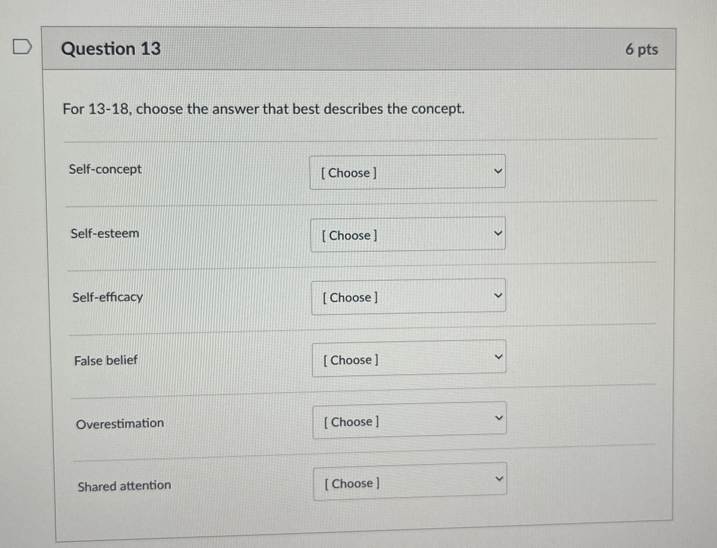 Solved Question 136 ﻿ptsFor 13-18, ﻿choose the answer that | Chegg.com
