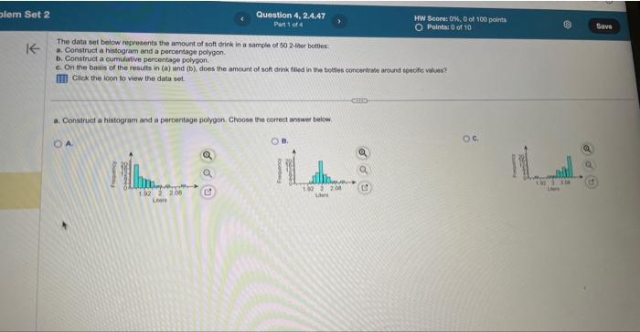Solved b. Construct a cumulative percentage polygon. c. On | Chegg.com