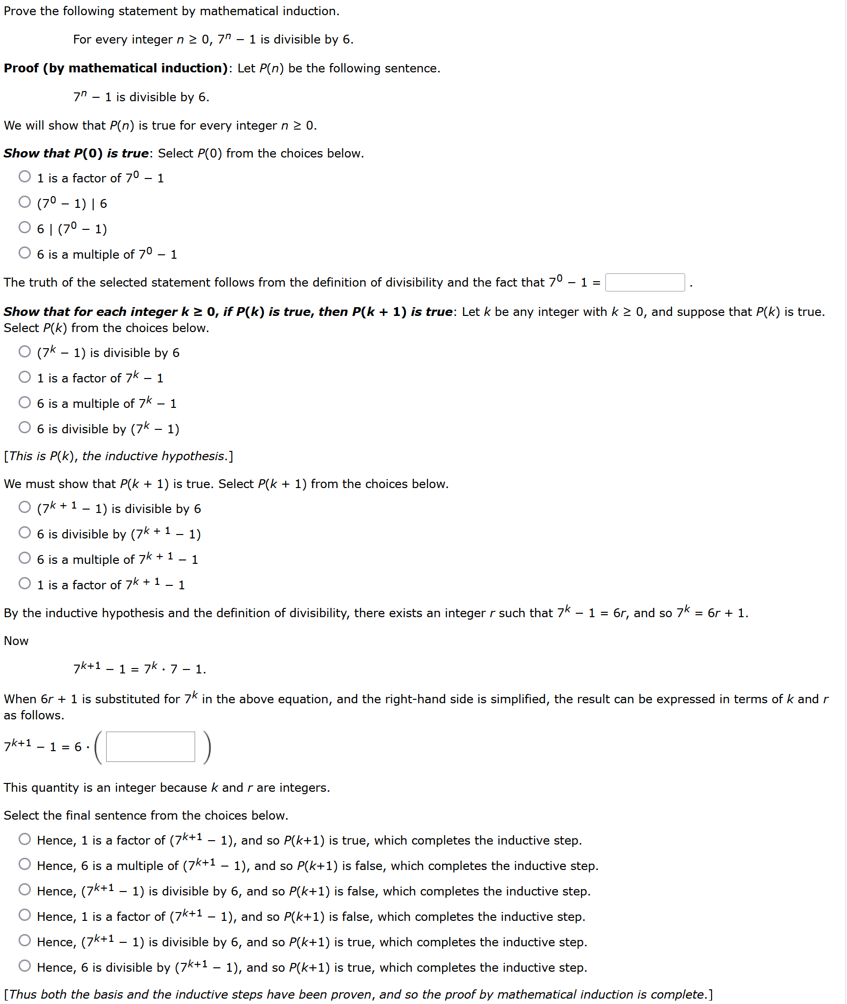 Solved By the inductive hypothesis and the definition of | Chegg.com