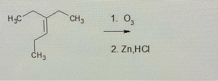 Solved H3C CH3 1. 03 2. Zn,HCI CH3 | Chegg.com