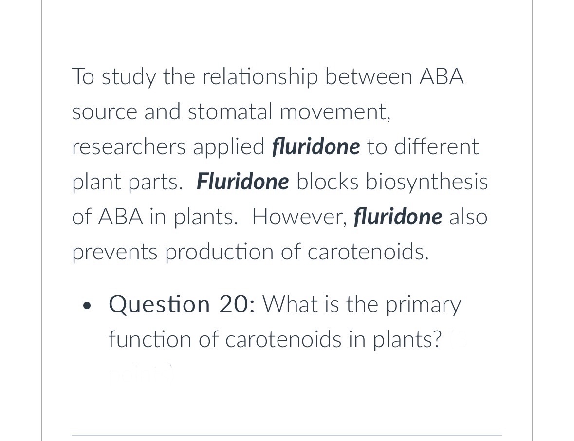 Solved To study the relationship between ABA source and | Chegg.com