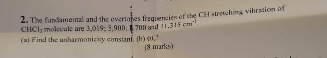 Solved 2. The fundamental and the overtones frequencies of | Chegg.com