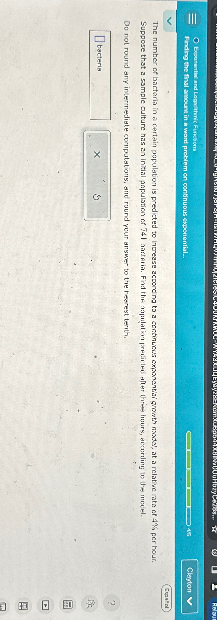 Solved Exponential and Logarithmic FunctionsFinding the | Chegg.com