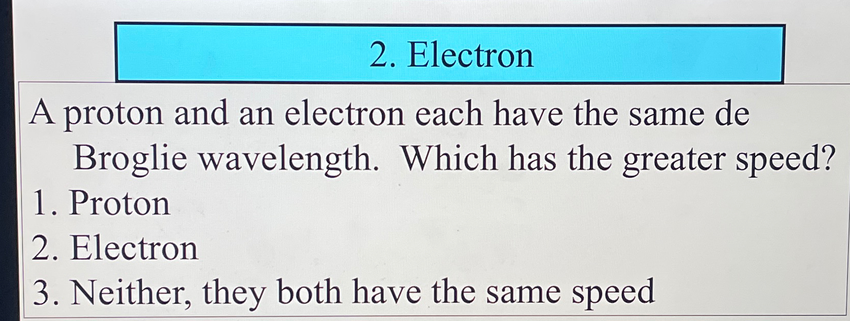 Solved Electrona Proton And An Electron Each Have The Same