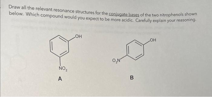 Solved Draw all the relevant resonance structures for the | Chegg.com