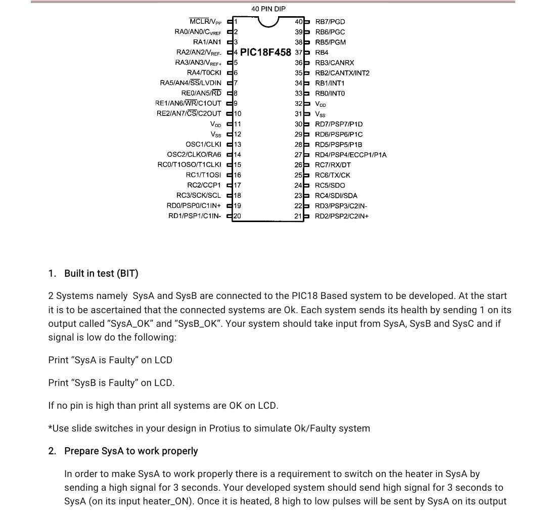 Solved embedded systems design. need c language code for | Chegg.com