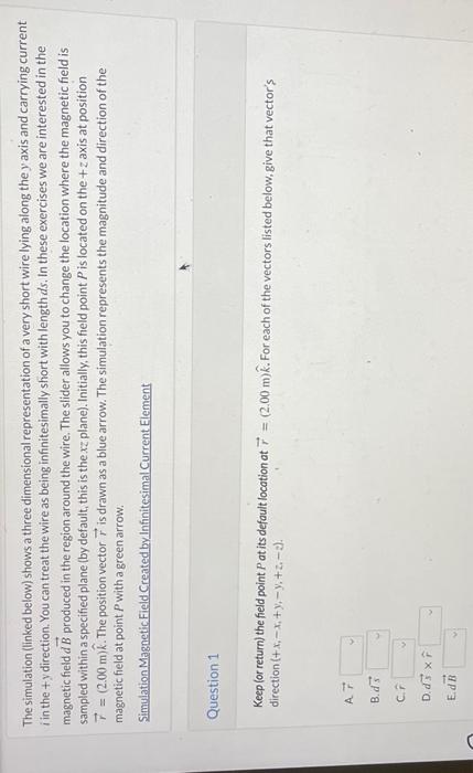 Solved The simulation (linked below) shows a three | Chegg.com