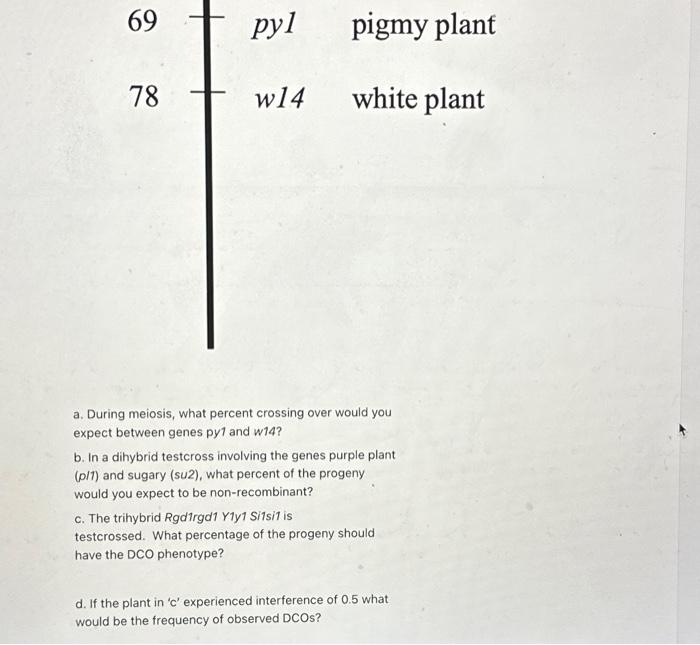 Solved Consider the linkage map of maize chromosome 6 , | Chegg.com