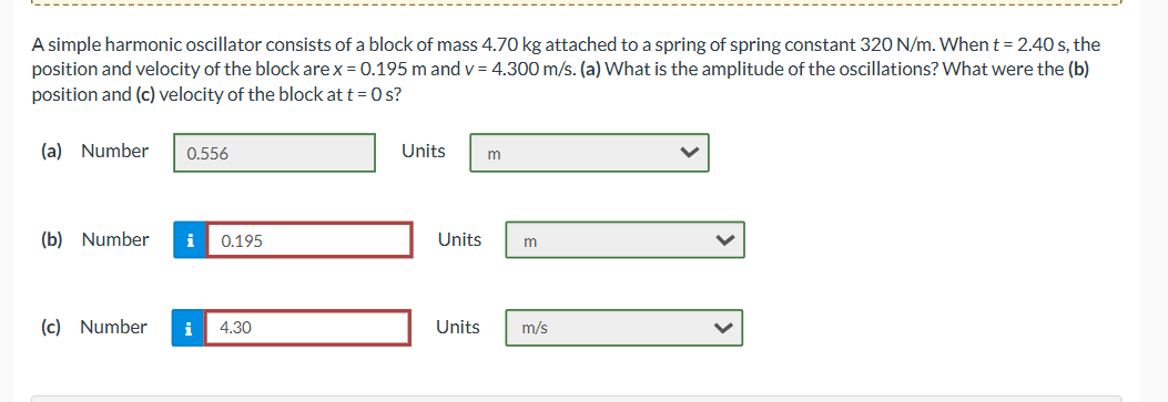 Solved A simple harmonic oscillator consists of ﻿a block of | Chegg.com