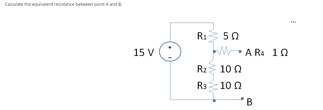 Solved Calculate the equivalent resistance between point A | Chegg.com