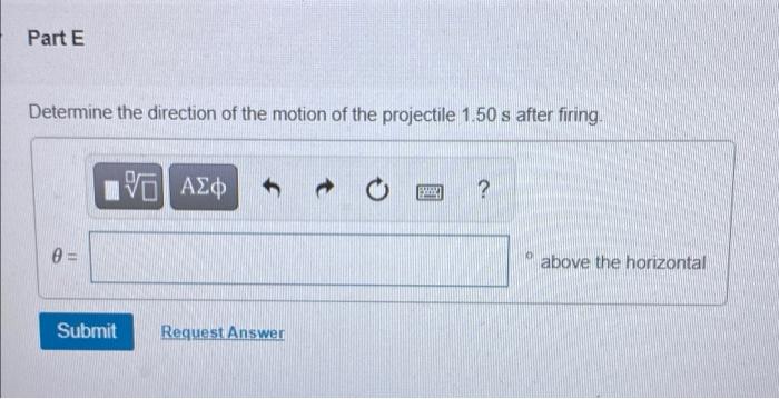 Solved Problem 3.39 A projectile is fired with an initial | Chegg.com