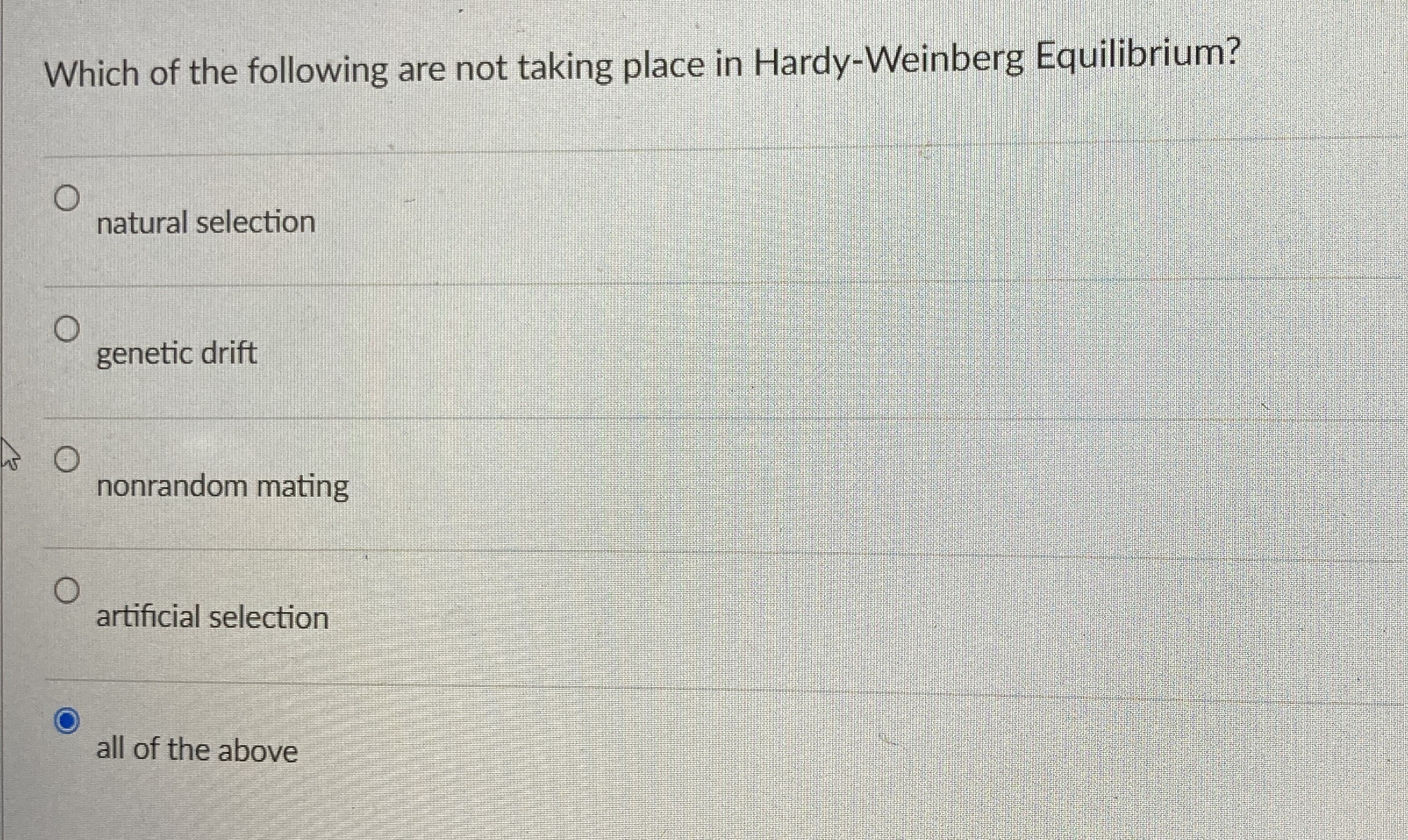 Solved Which of the following are not taking place in | Chegg.com
