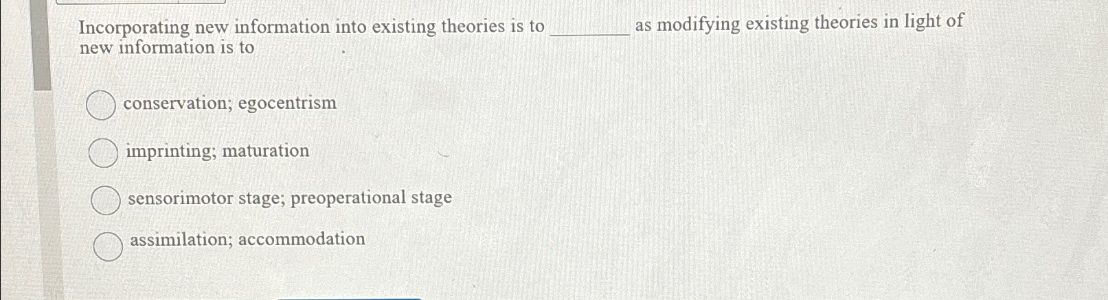 Solved Incorporating new information into existing theories | Chegg.com