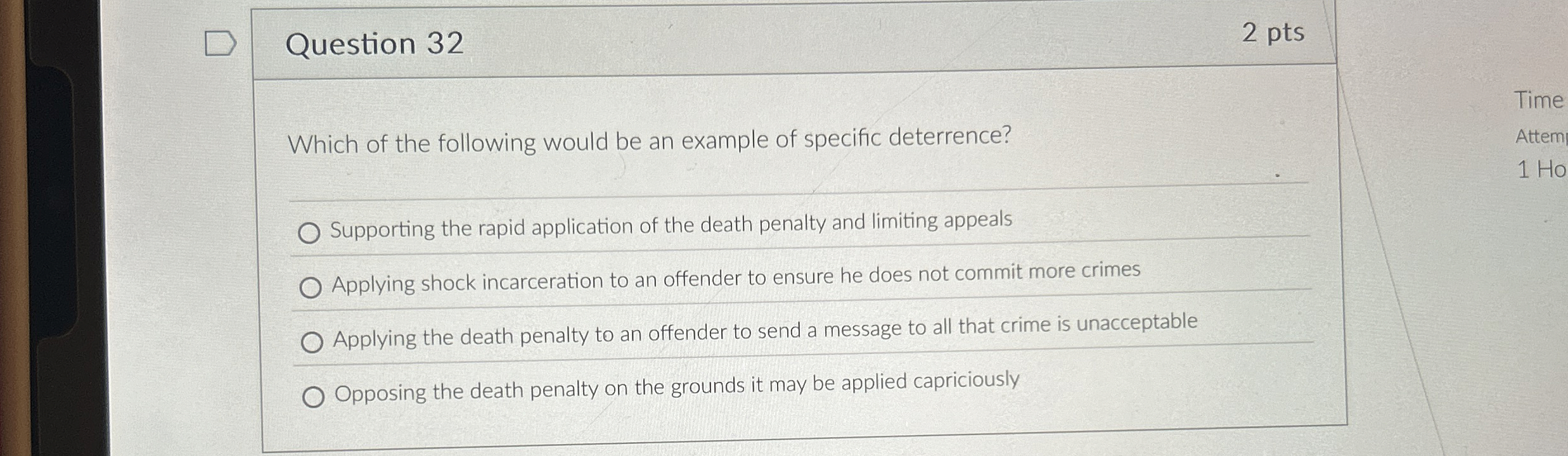 Solved Question 322 ﻿ptsWhich of the following would be an | Chegg.com