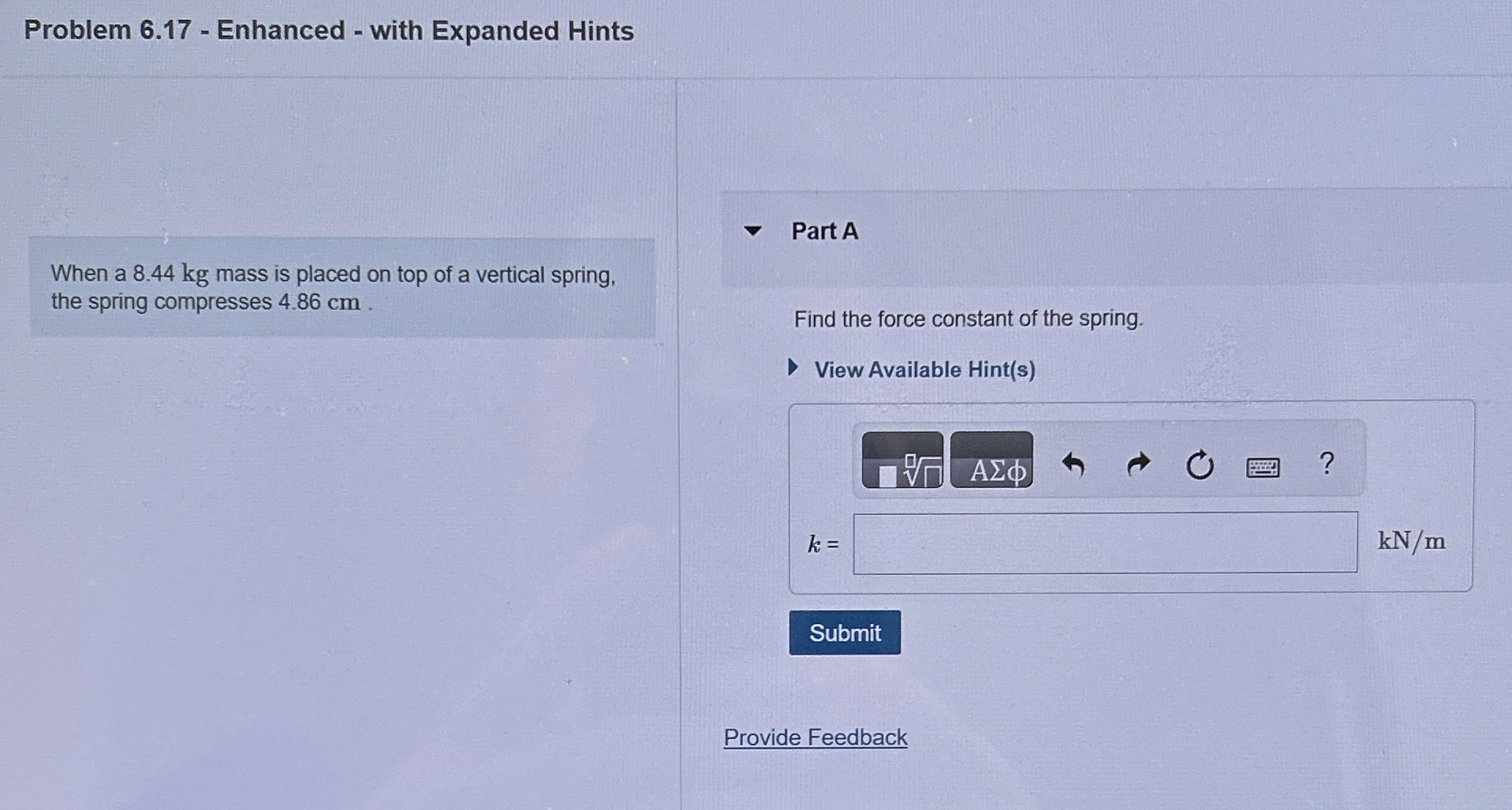 Solved Problem 6.17 - ﻿Enhanced - ﻿with Expanded HintsWhen a | Chegg.com