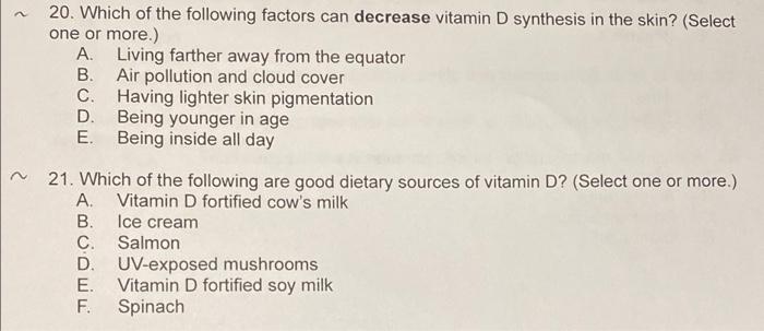 Solved 20. Which of the following factors can decrease | Chegg.com