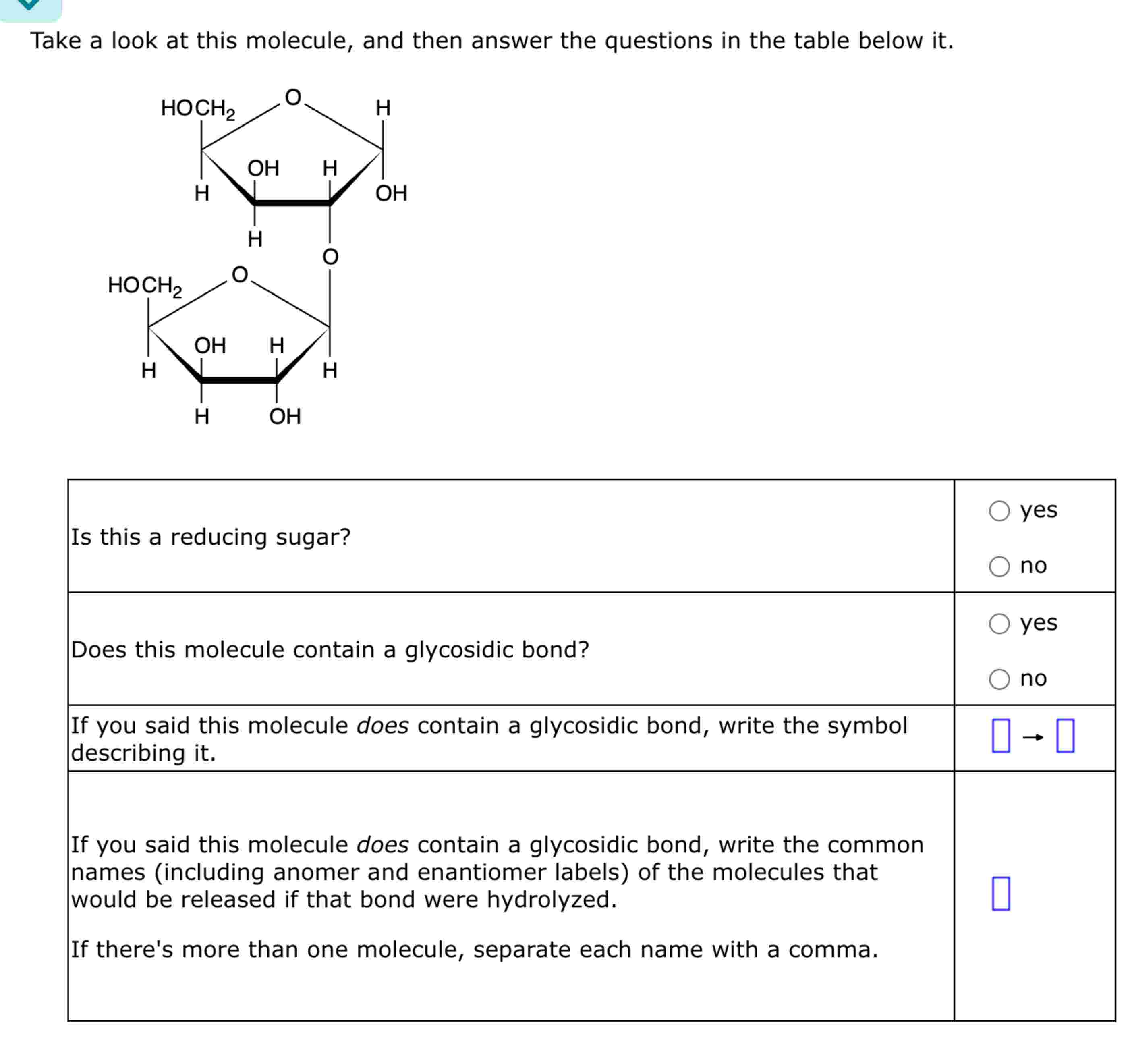 Solved Take a look at this molecule, and then answer the | Chegg.com